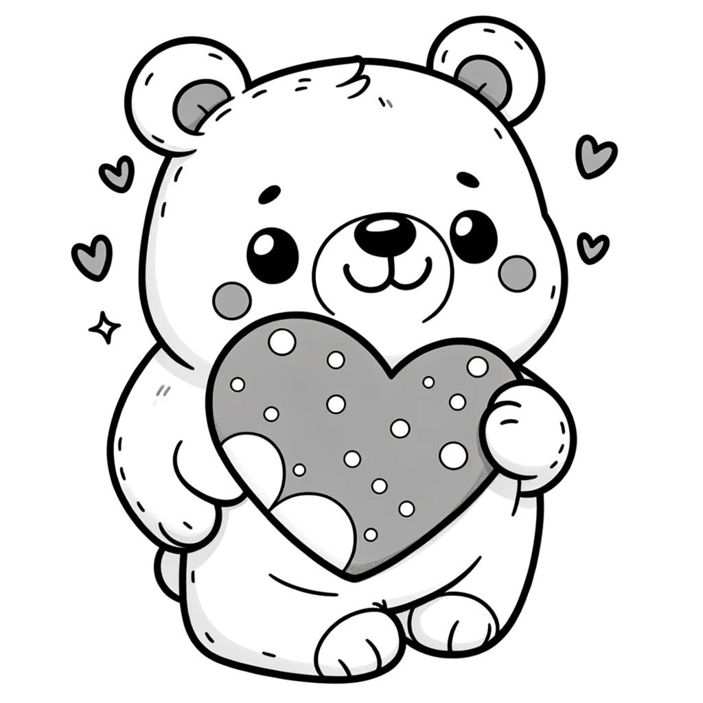 5 Valentines Day Coloring Pages, 5 Cute Love Coloring Pages, Cute Kids ...