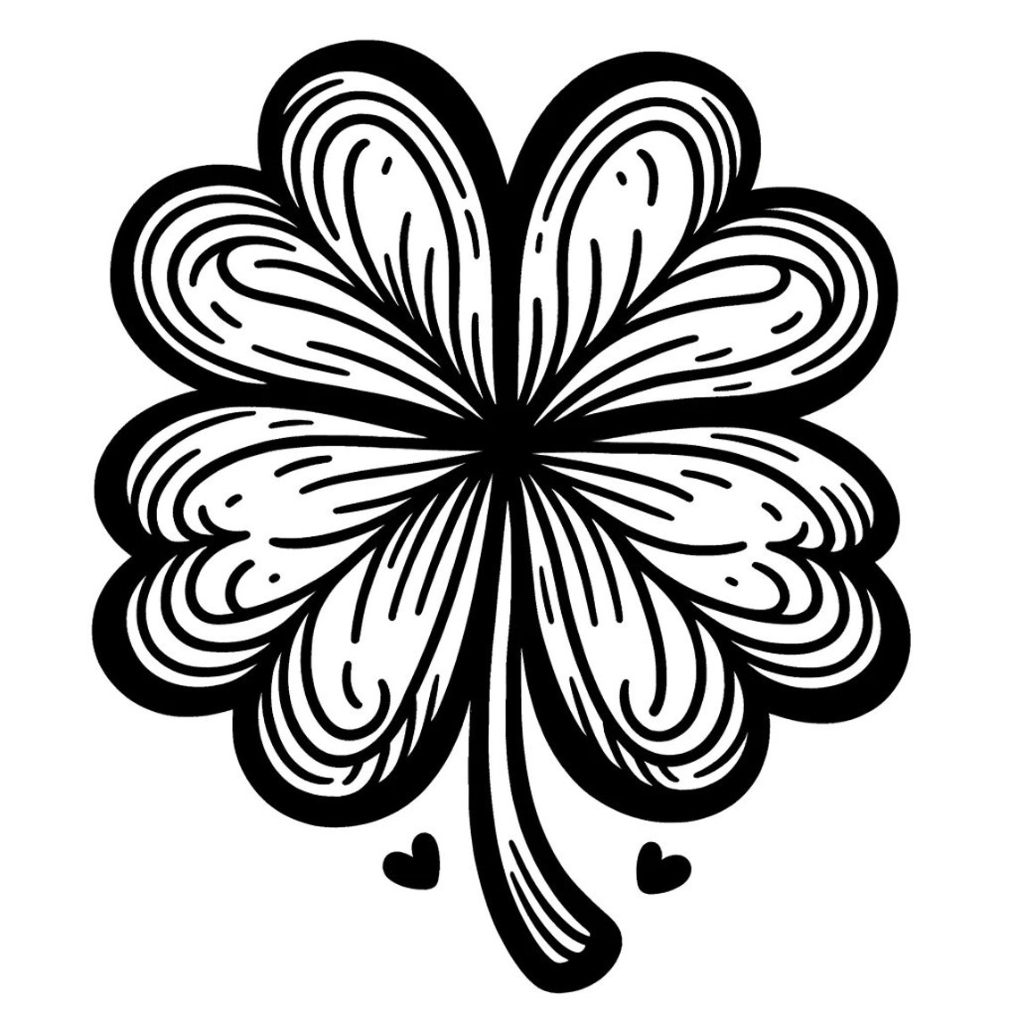 5 ST Patrick's Day Coloring Pages, Four Leaf Clover Coloring, Pot of ...