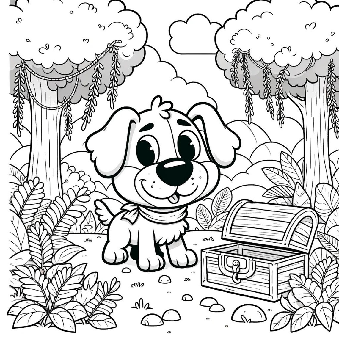 20 Cute Dog Coloring Pages, Dog Coloring, Cute Kids Dog Coloring, Puppy ...