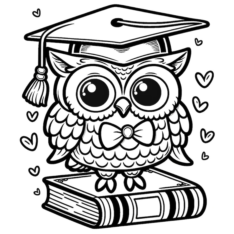5 Owl Coloring Page, Whimsical Owl, Owl Art, Animal Coloring, Fantasy ...