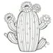 20 Cacti Coloring Pages, Flower Coloring Pages, Cactus Coloring, Cactus ...