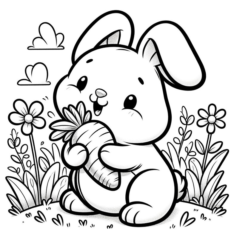 25 Easter Coloring Pages, Easter Coloring Bundle, Easter Bunny Coloring ...
