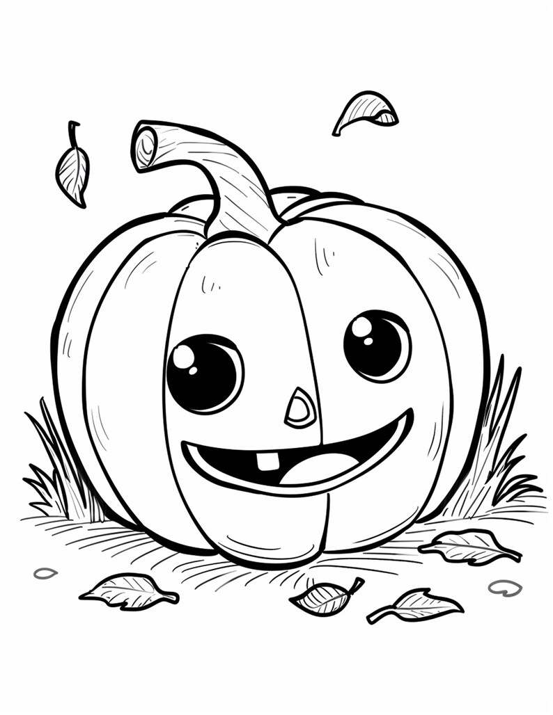 5 Cute Halloween Coloring Pages, Halloween Coloring, Pumpkin Coloring ...