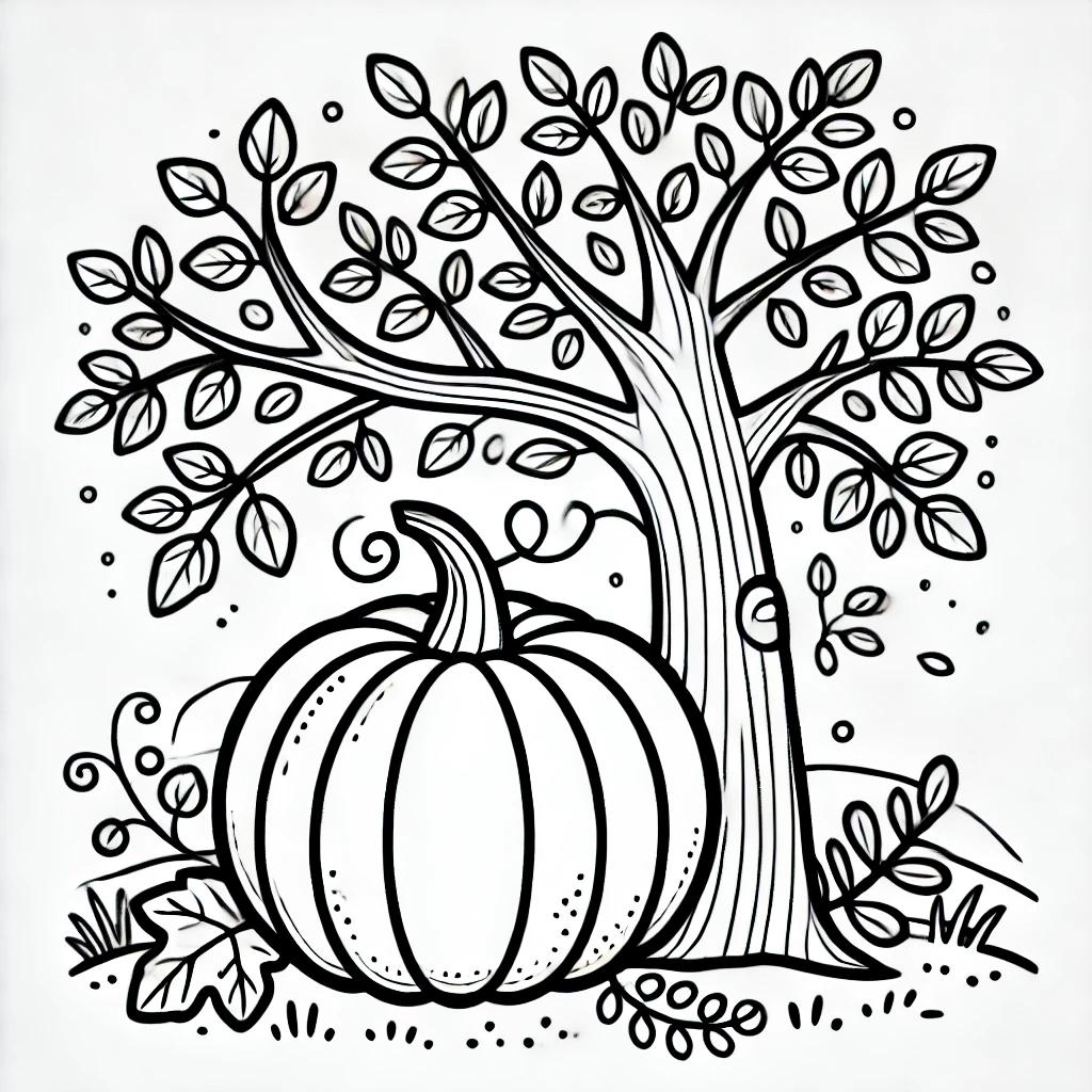 5 Cute Halloween Theme Coloring Pages, Halloween Coloring, Pumpkin ...
