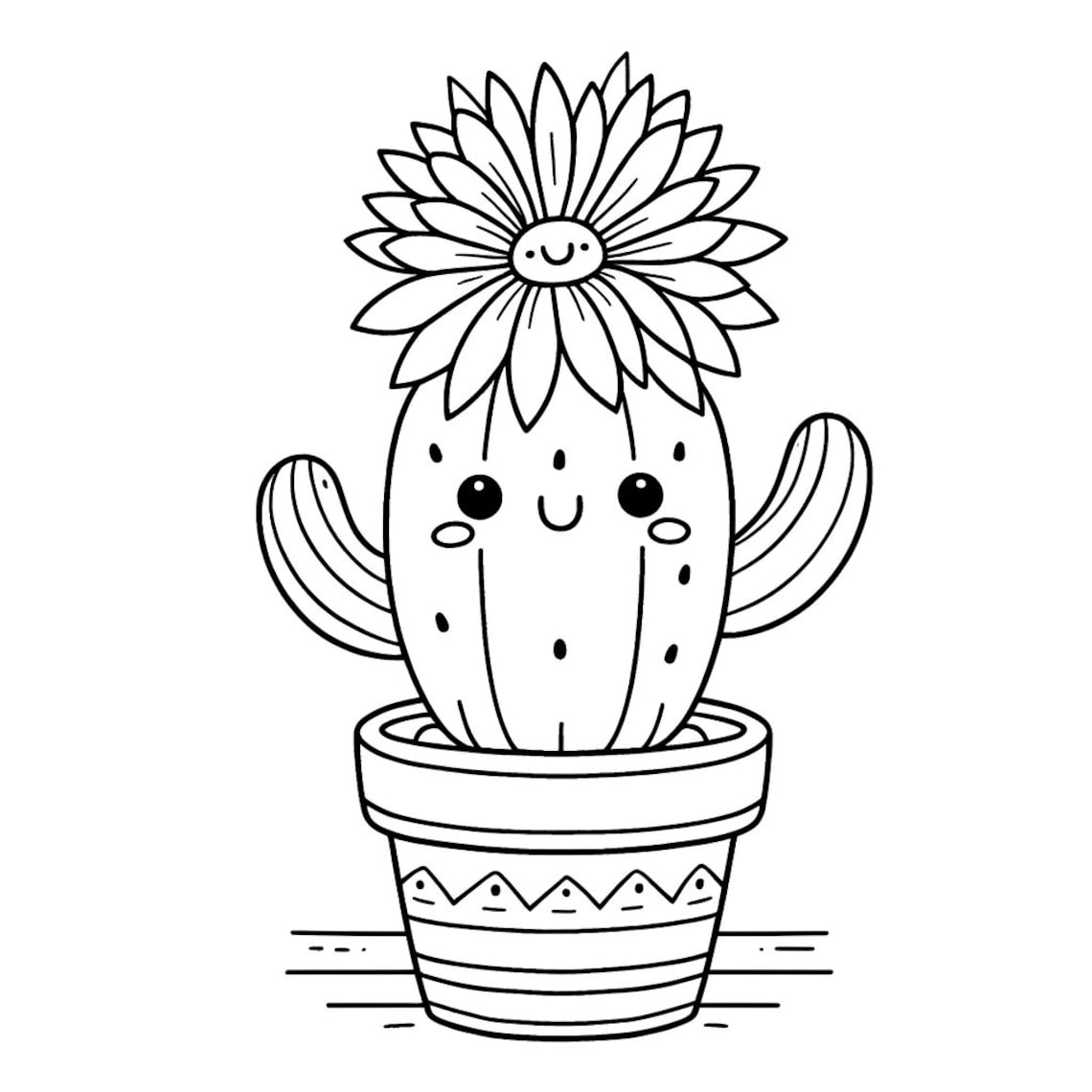 20 Cacti Coloring Pages, Flower Coloring Pages, Cactus Coloring, Cactus ...