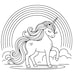 30 Cute Enchanted Unicorn Coloring Pages, Mystical Animal Coloring ...