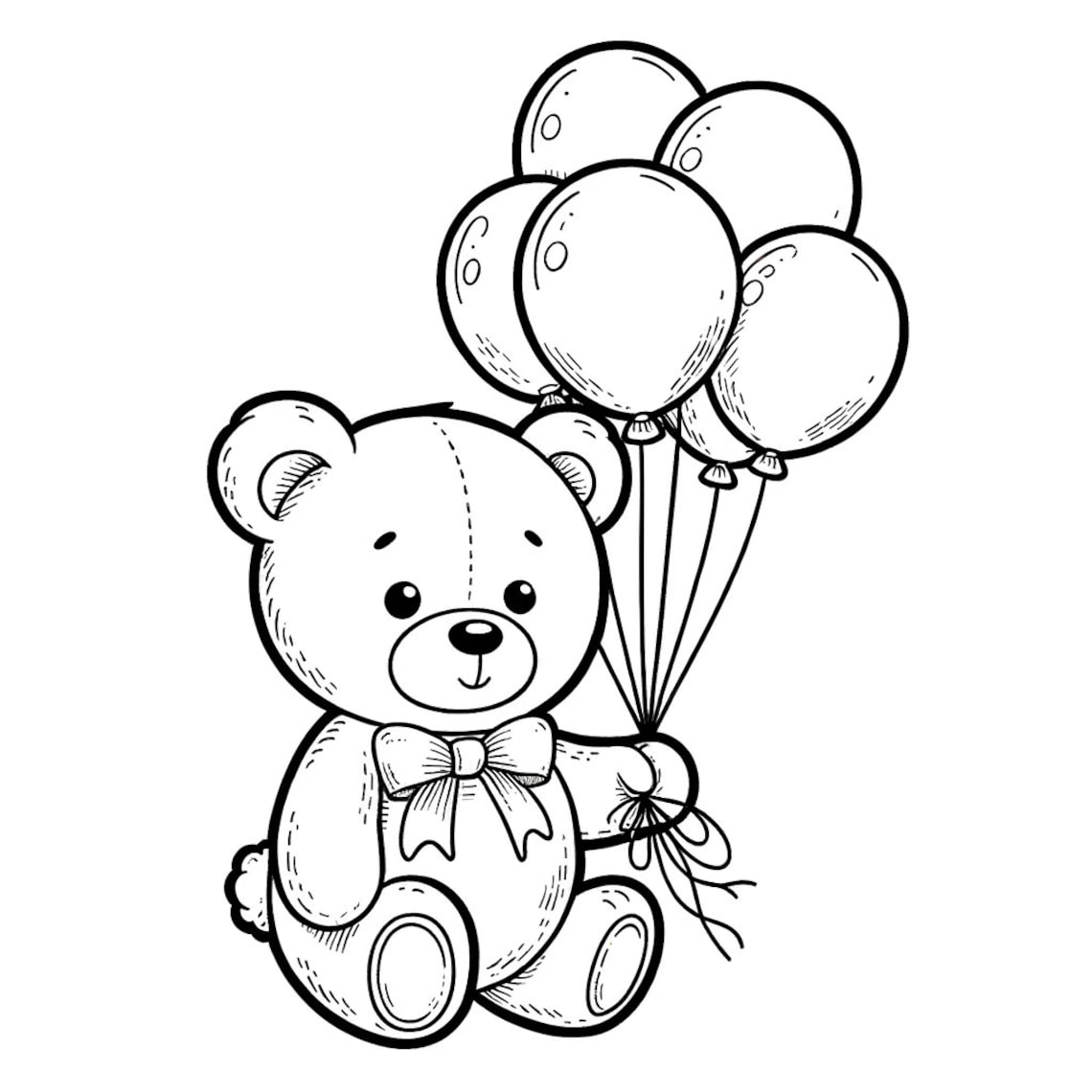 15 Teddy Bear Coloring Pages, Teddy Bears, Cute Teddy Bear Coloring ...