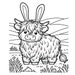 5 Easter Highland Cow Coloring Pages, Cow Coloring Pages, Highland Cows ...