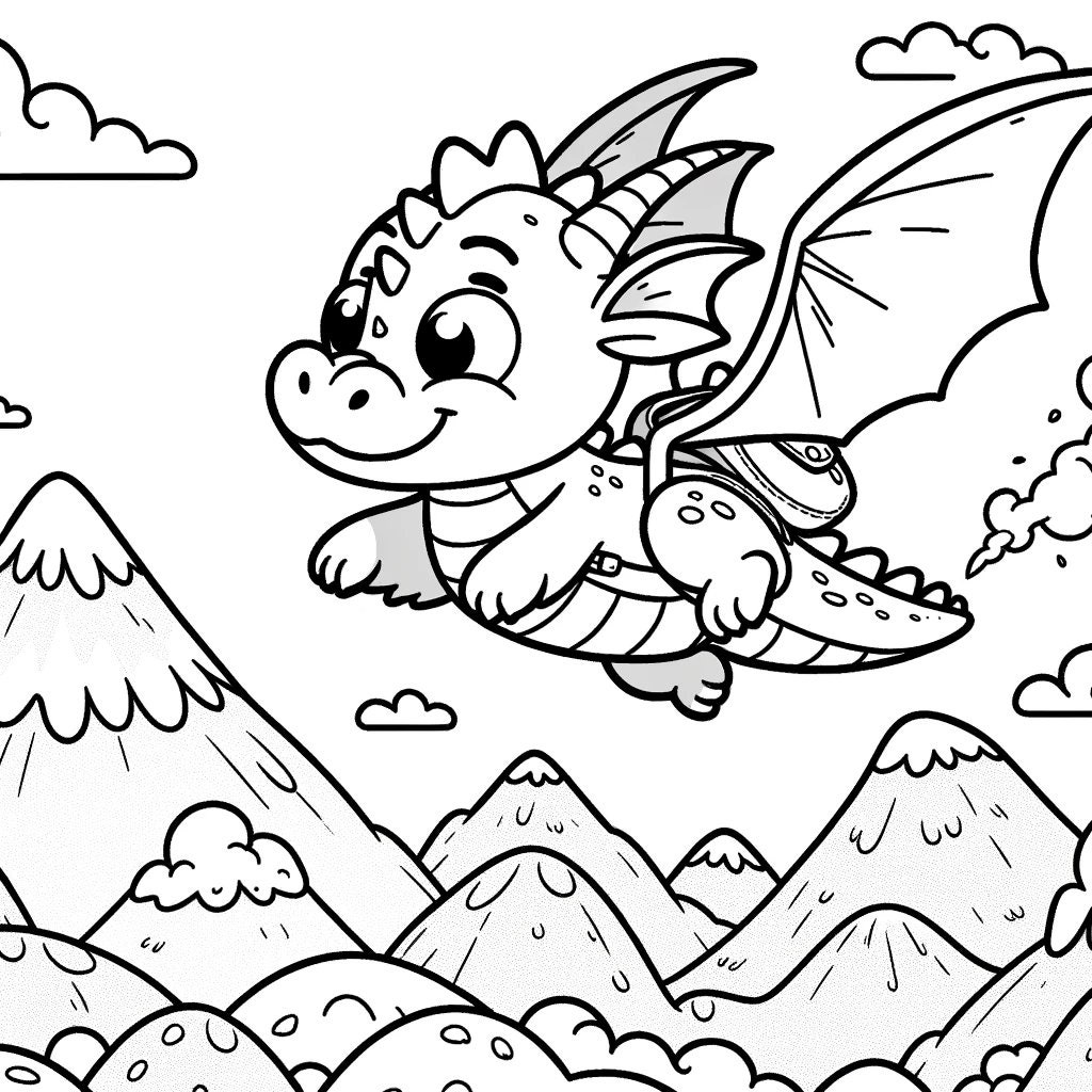 5 Baby Dragon Coloring Pages, Dragon Coloring Pages, Cute Baby Dragon ...