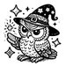 5 Owl Coloring Page, Whimsical Owl, Owl Art, Animal Coloring, Fantasy ...