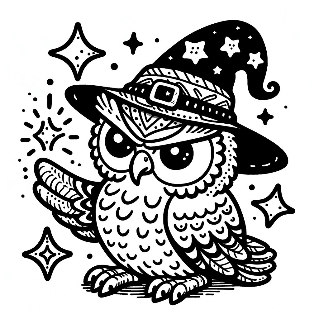 5 Owl Coloring Page, Whimsical Owl, Owl Art, Animal Coloring, Fantasy ...