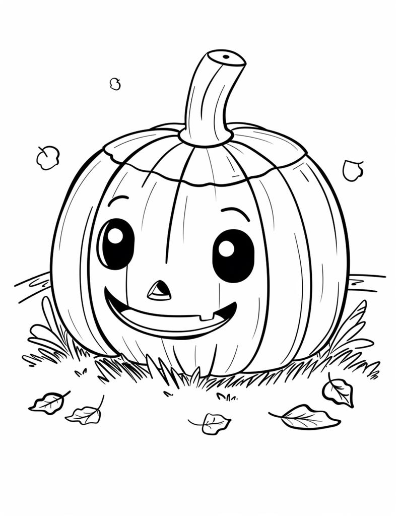 5 Cute Halloween Coloring Pages, Halloween Coloring, Pumpkin Coloring ...