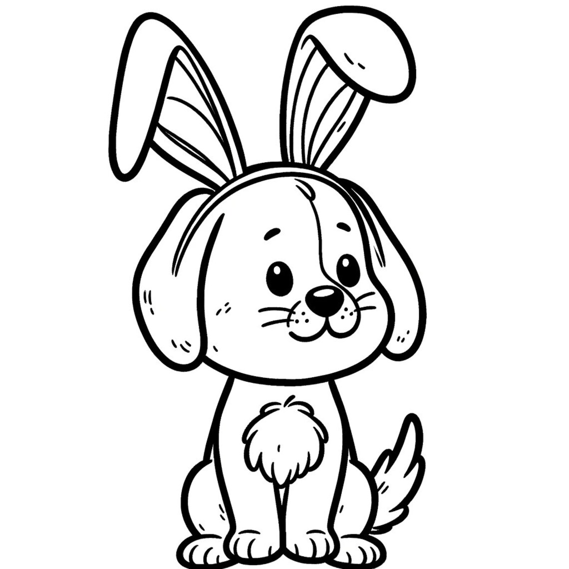 5 Easter Dog Coloring Pages, Dog Coloring Pages, Puppy Dog, Cute Dog ...