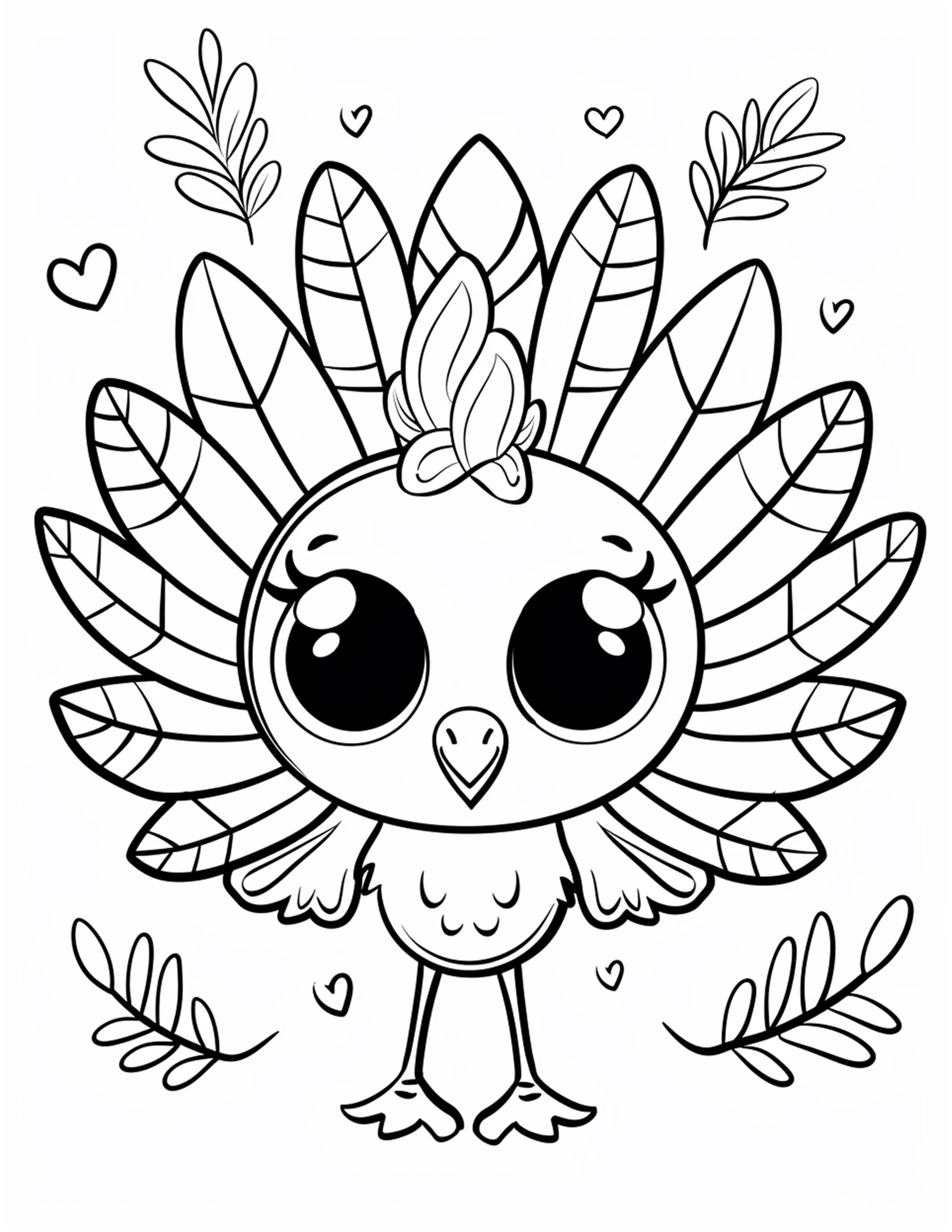 40 Thanksgiving Coloring, Thanksgiving Coloring Pack, Food Coloring ...