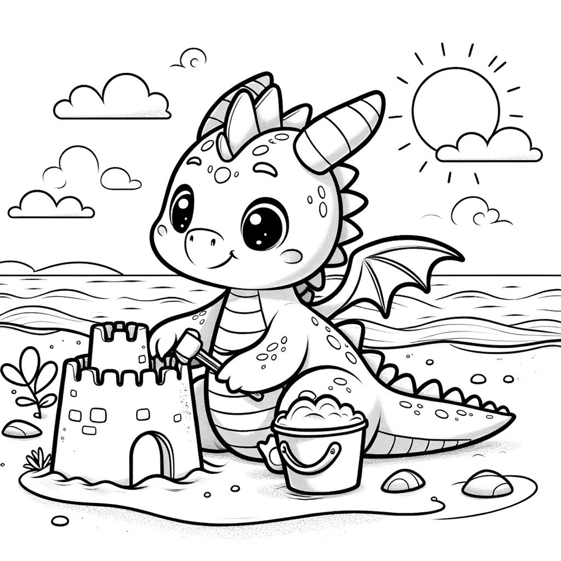30 Baby Dragon Coloring Pages, Fantasy Dragon Coloring Pages, Cute Baby ...