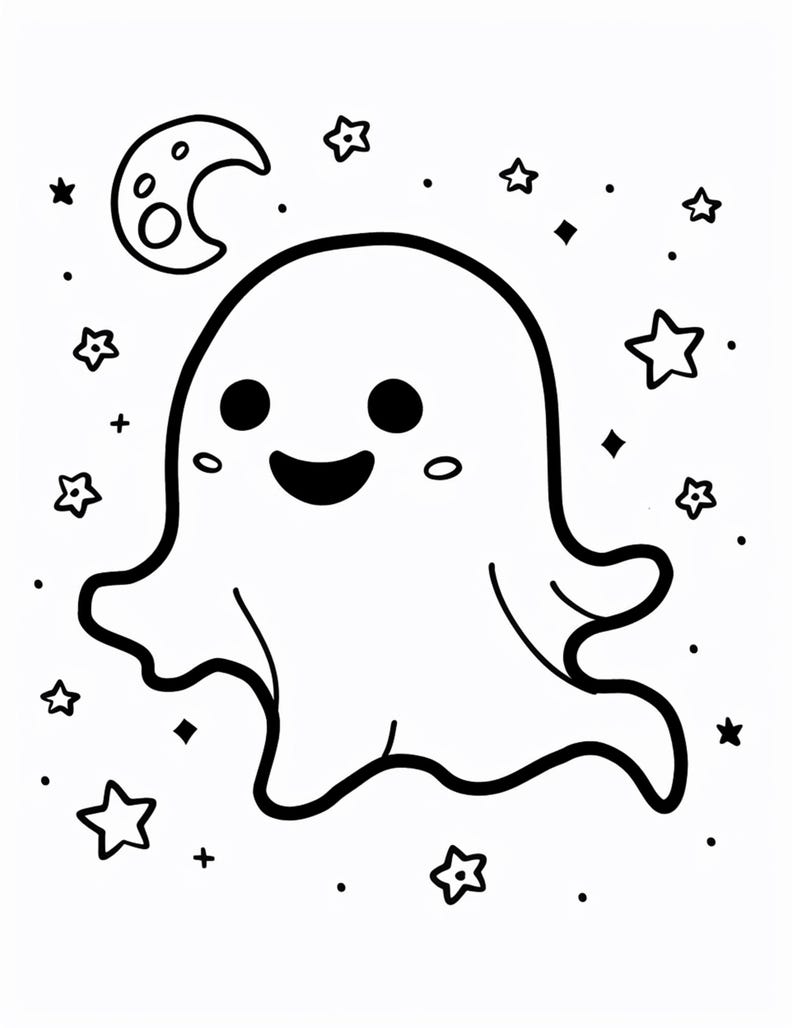 5 Cute Halloween Coloring Pages, Halloween Coloring, Pumpkin Coloring ...