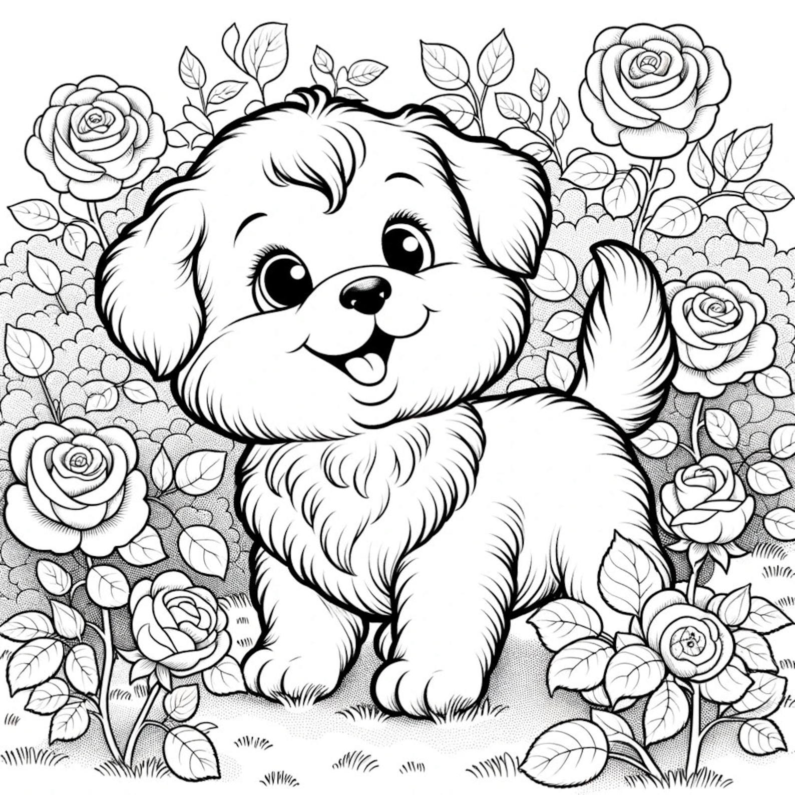 30 Valentine Dog Themed Coloring Pages, 30 Cute Love Coloring Pages ...
