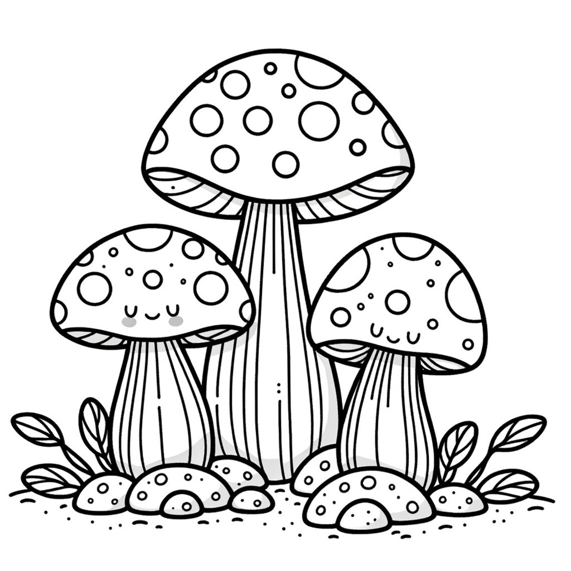 20 Blooming Mushroom Coloring Pages, Mushroom Coloring, Stress Relief ...