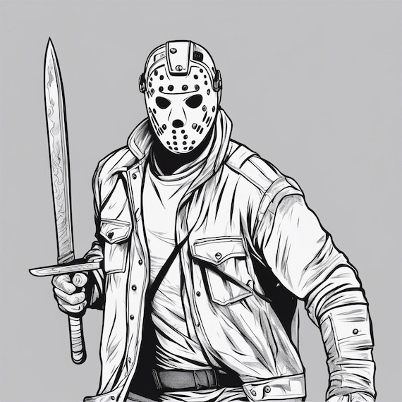 Jason Coloring Pages
