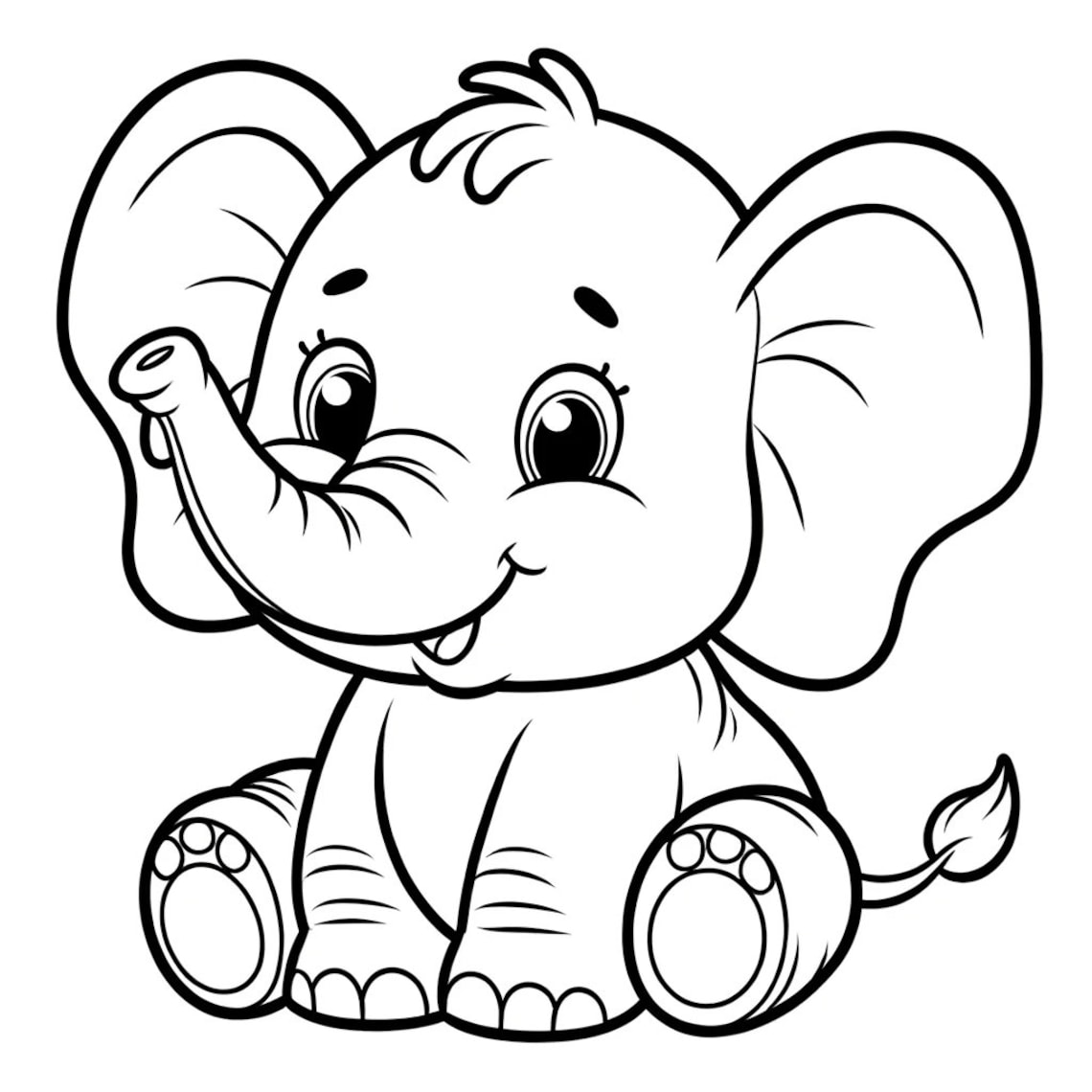 5 Elephant Coloring Page - Animal Coloring Page, Elephant Coloring Page ...