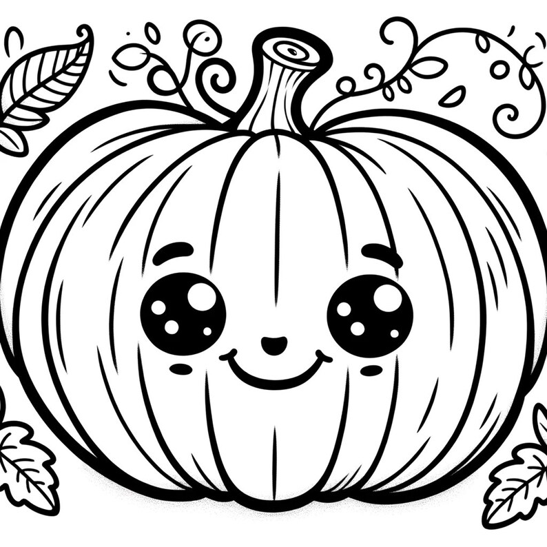 5 Cute Halloween Theme Coloring Pages, Halloween Coloring, Pumpkin ...