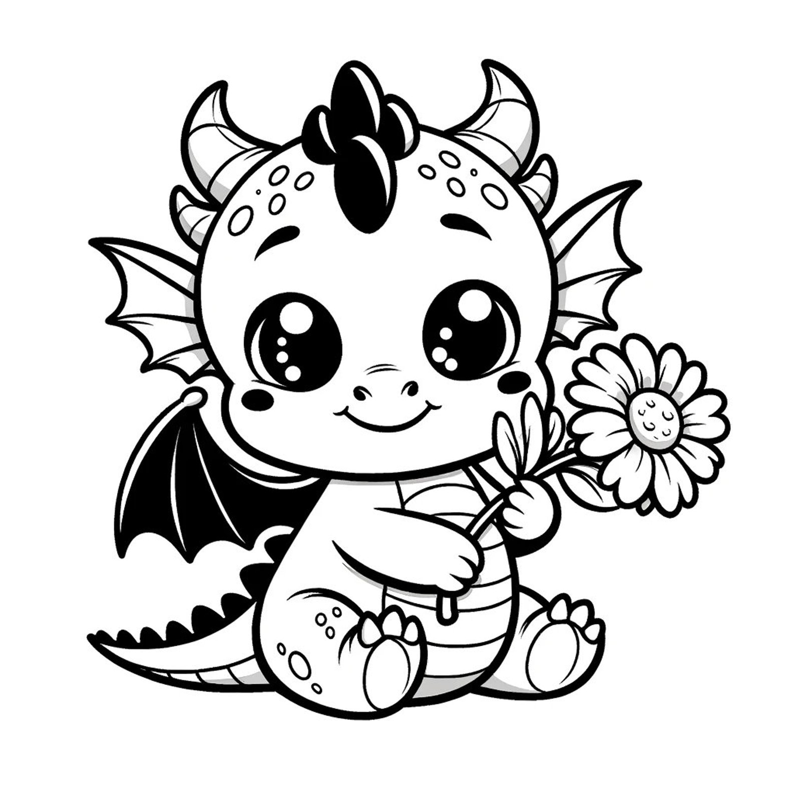 5 Baby Dragon Coloring Pages, Fantasy Dragon Coloring Pages, Cute Baby ...