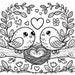 5 Valentines Day Coloring Pages, 5 Cute Love Coloring Pages, Cute Kids ...