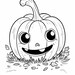 5 Cute Halloween Coloring Pages, Halloween Coloring, Pumpkin Coloring ...