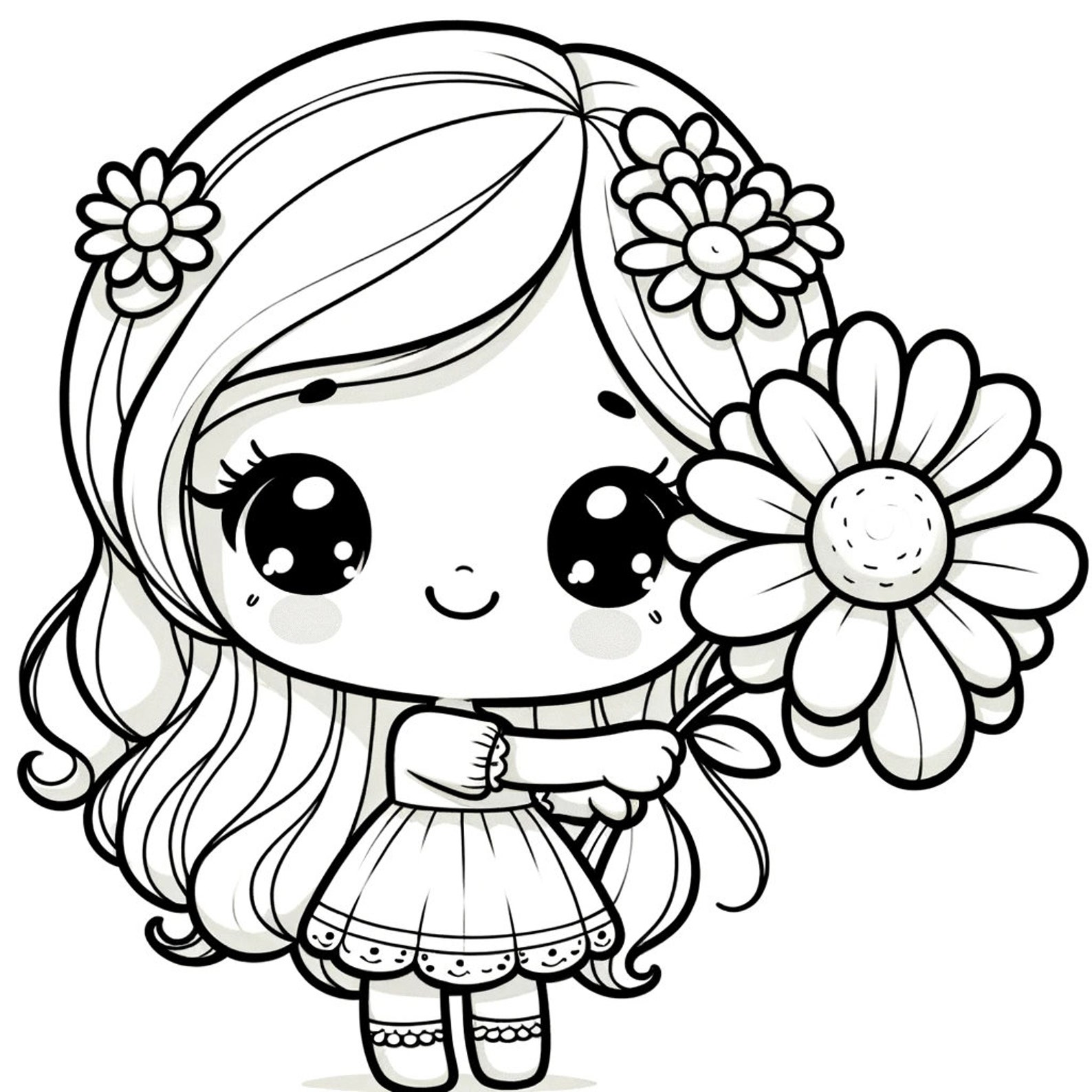 20 Cute Girl Coloring Pages, Cute Lady, Kids Coloring, Female Coloring ...