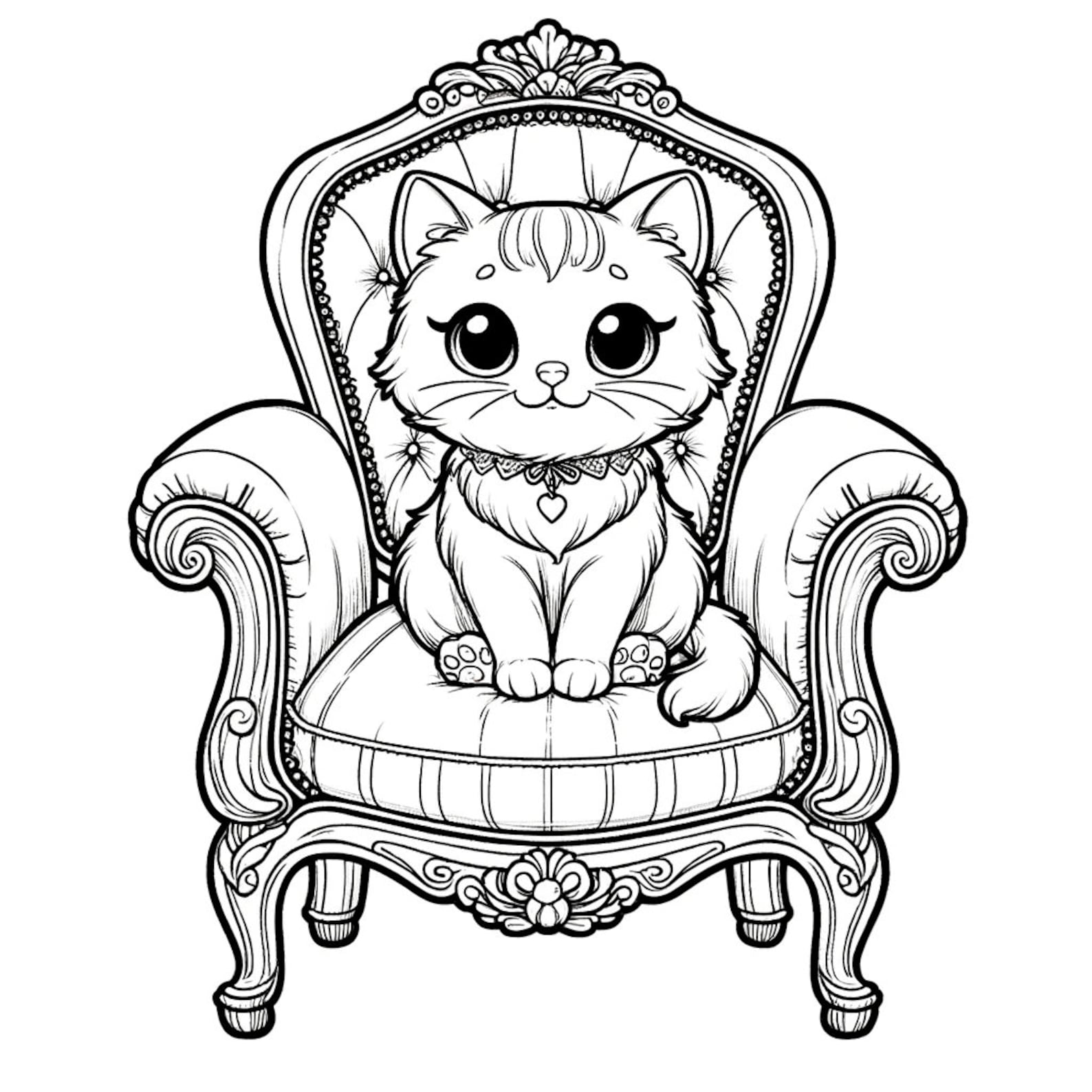 25 Cute Kitten Coloring Pages, Cute Cat Coloring Pages, Cat Coloring ...