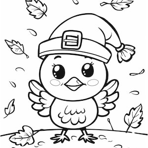 40 Thanksgiving Coloring, Thanksgiving Coloring Pack, Food Coloring ...