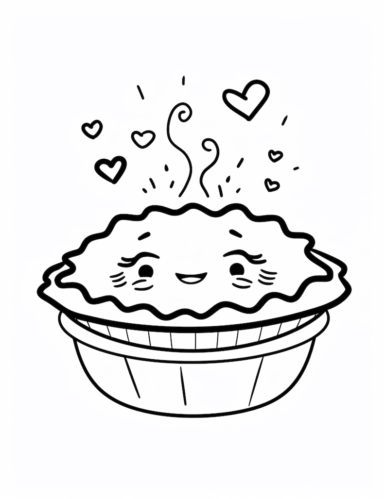 40 Thanksgiving Coloring, Thanksgiving Coloring Pack, Food Coloring ...