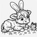 5 Easter Highland Cow Coloring Pages, Cow Coloring Pages, Highland Cows ...