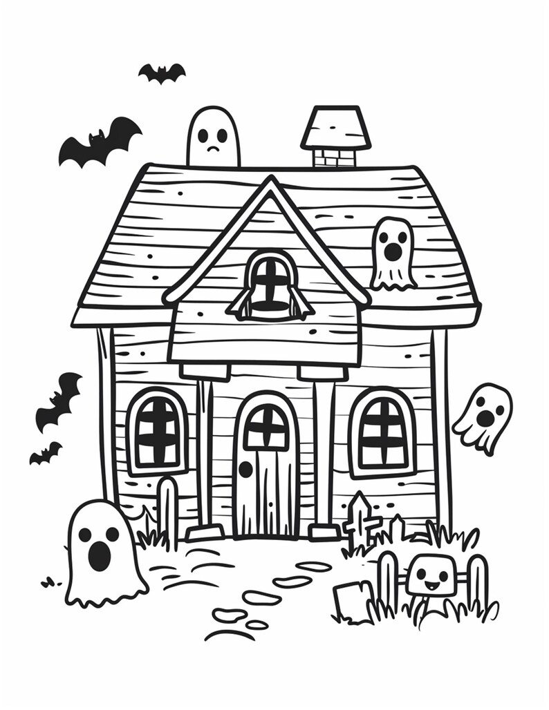 5 Cute Halloween Coloring Pages, Halloween Coloring, Pumpkin Coloring ...