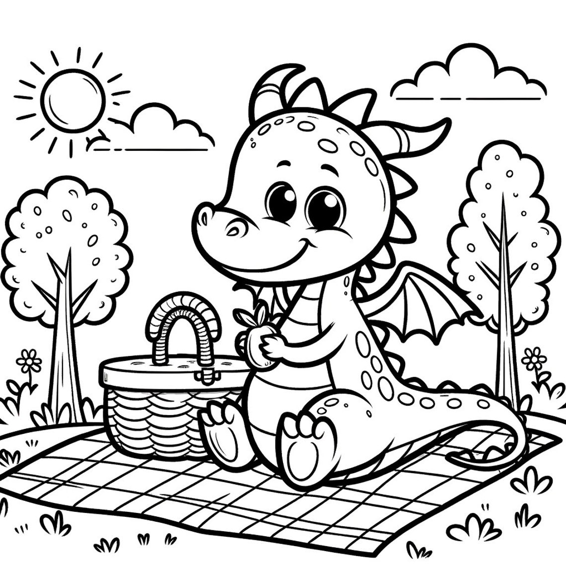 5 Baby Dragon Coloring Pages, Fantasy Coloring Pages, Cute Baby Dragon ...