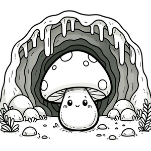 20 Blooming Mushroom Coloring Pages, Mushroom Coloring, Stress Relief ...