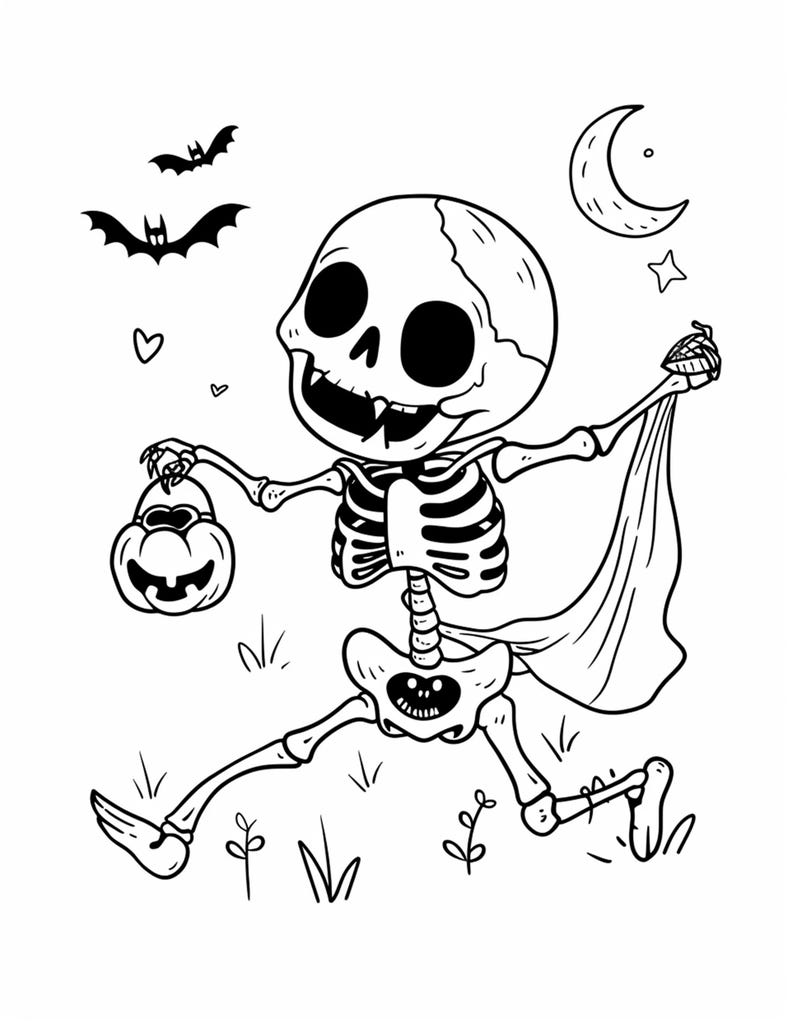 5 Cute Halloween Coloring Pages, Halloween Coloring, Pumpkin Coloring ...