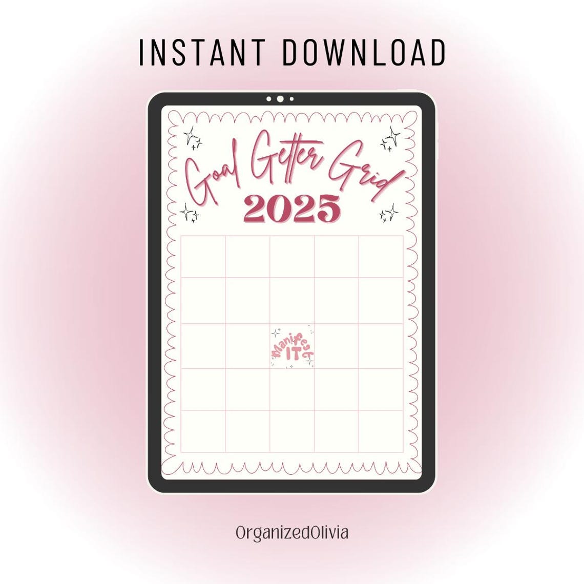 Printable 2025 Bingo Card, 2025 Vision Board Bingo Card, Goal Tracker ...