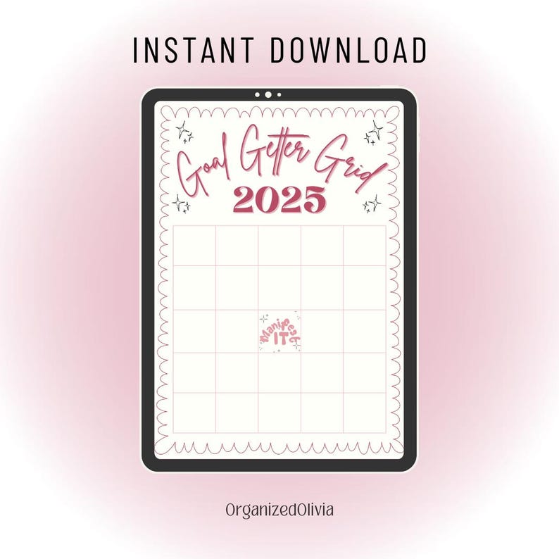 Printable 2025 Bingo Card, 2025 Vision Board Bingo Card, Goal Tracker ...