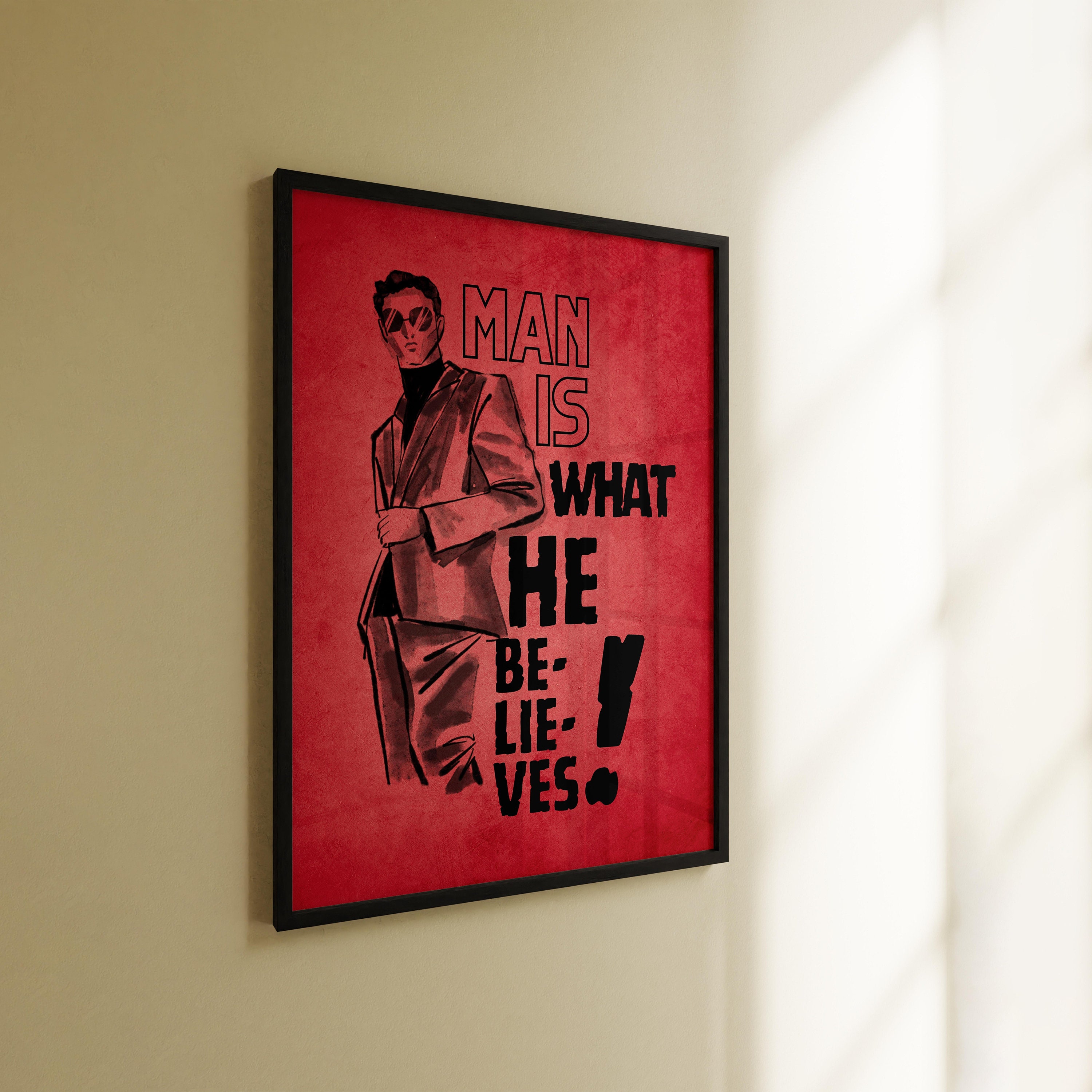 Vintage Quote Print Man Sketch Art Men Illustration Print - Etsy