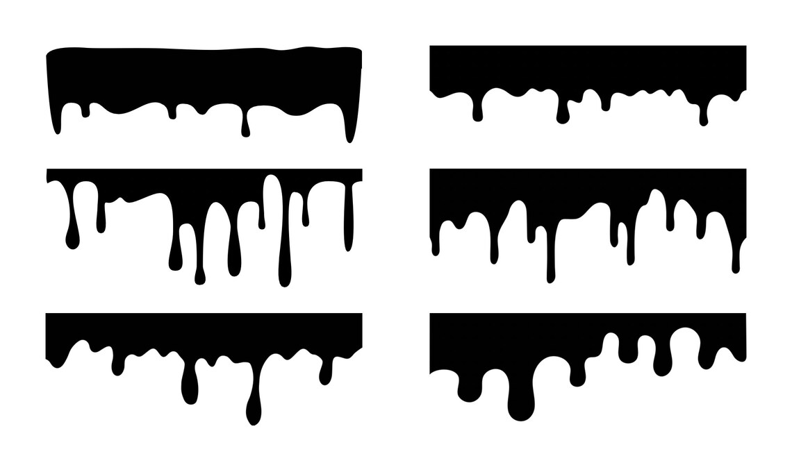 Drip Pattern Removable Vinyl Stencil - Etsy