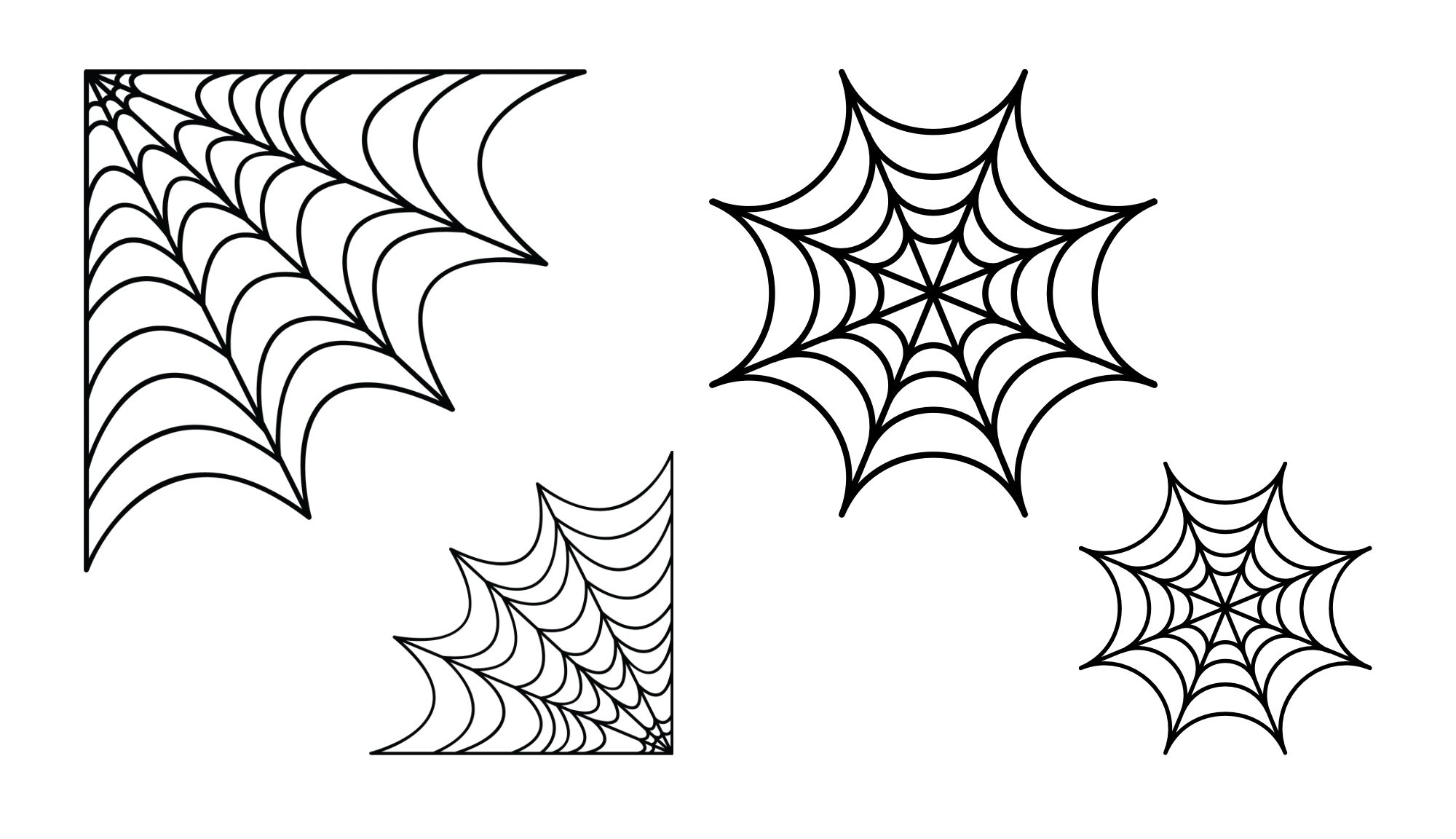 Spider Web Pattern Removable Vinyl Stencil - Etsy