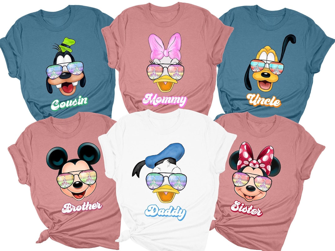 Custom Disney Cool Characters Matching Shirts, Disney Best Day Ever ...