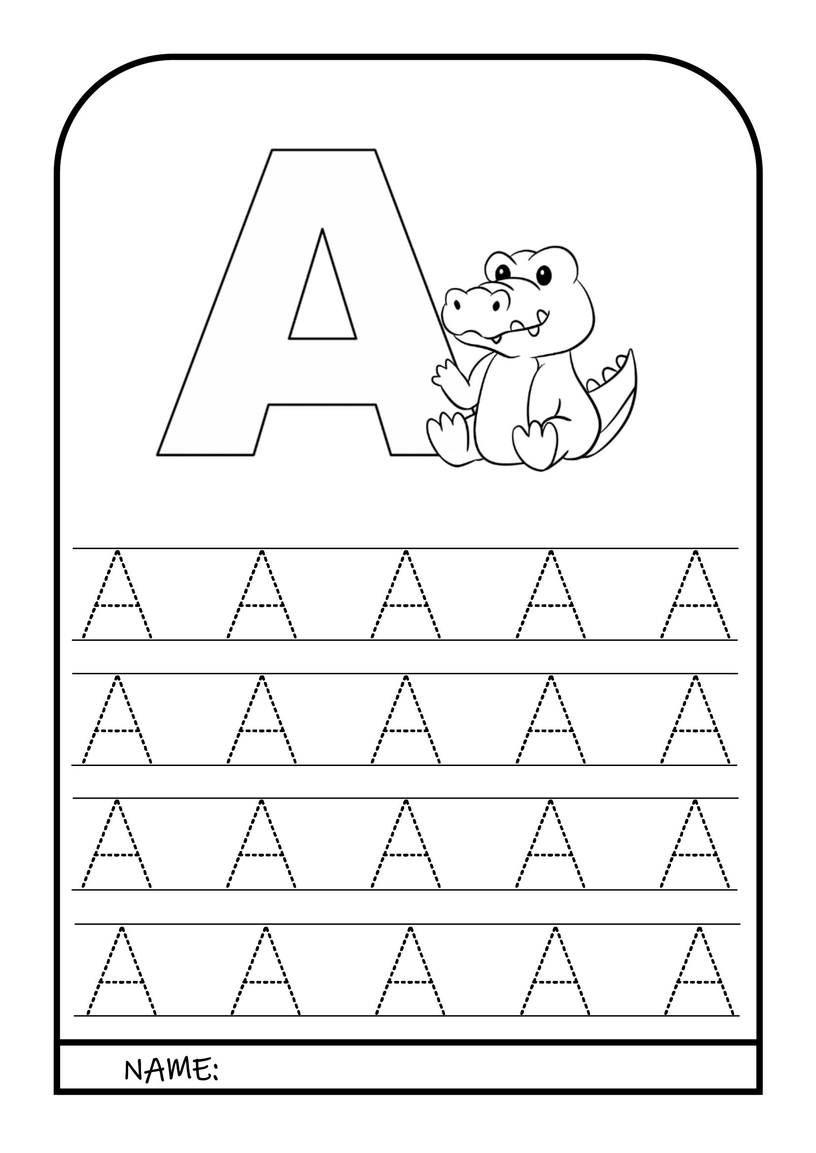 Digital Alphabet Worksheets for Preschool Teachers and Kids - Etsy