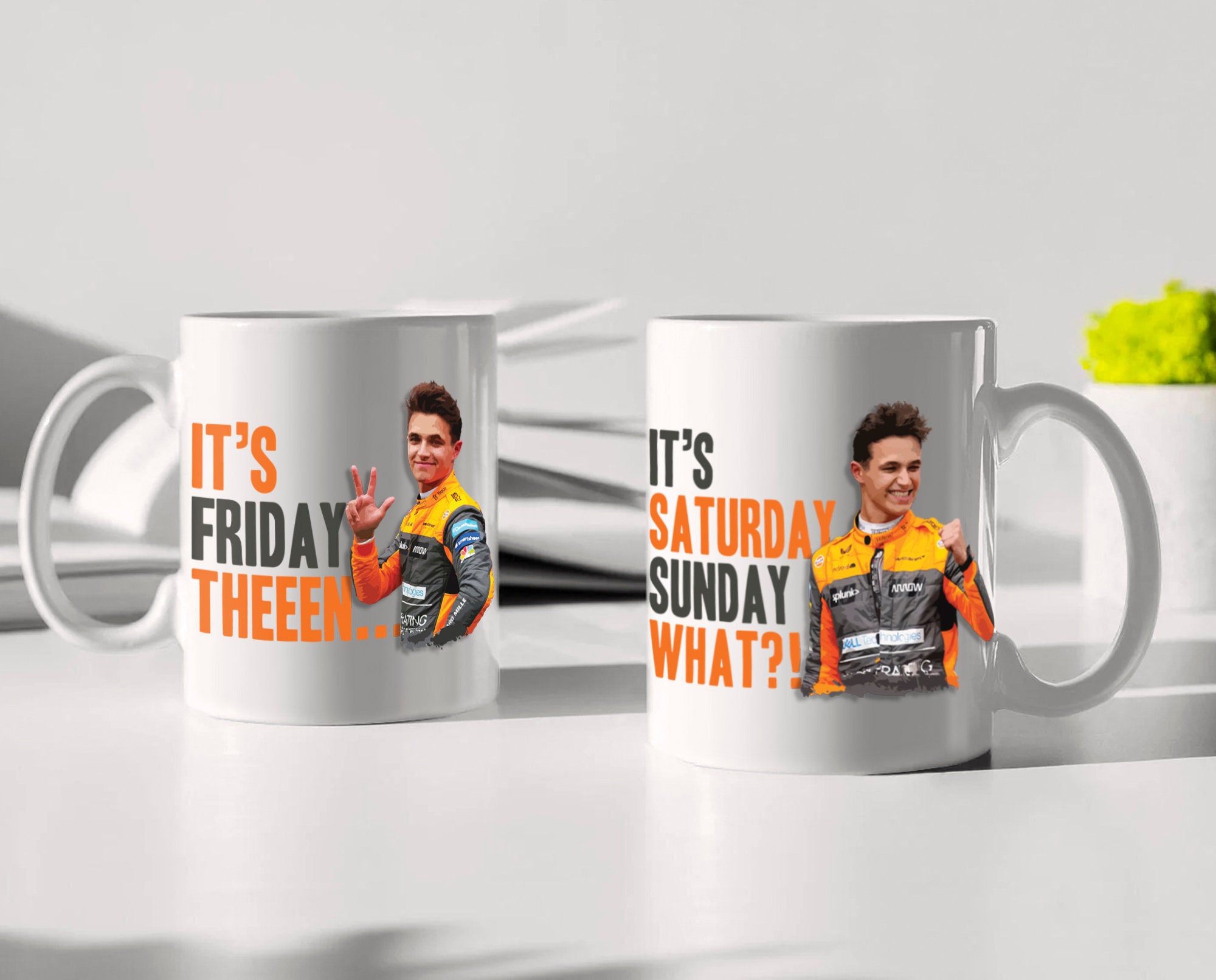 Lando Norris It's Friday Then Mclaren Mug - Etsy