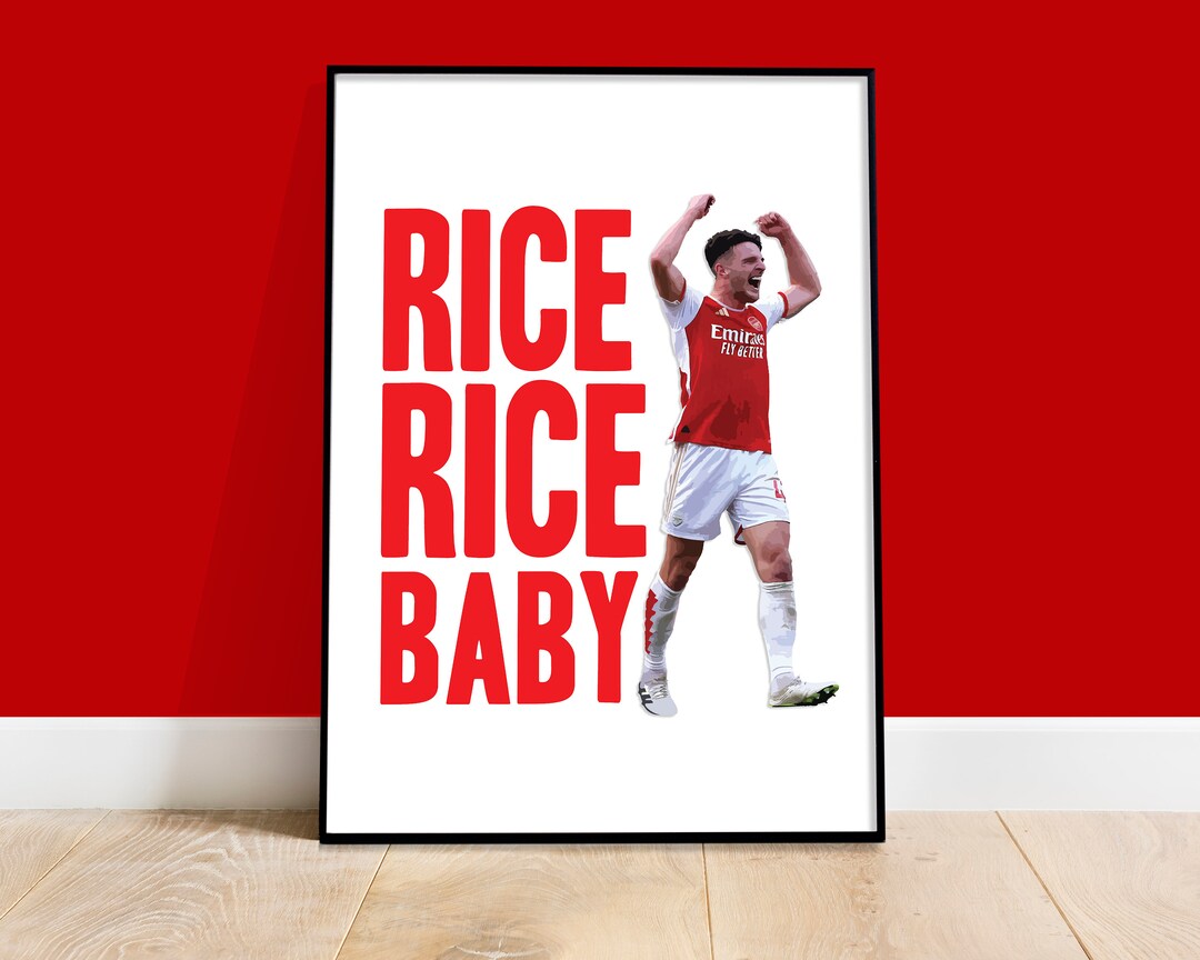 Declan Rice Rice Baby Arsenal Print - Etsy