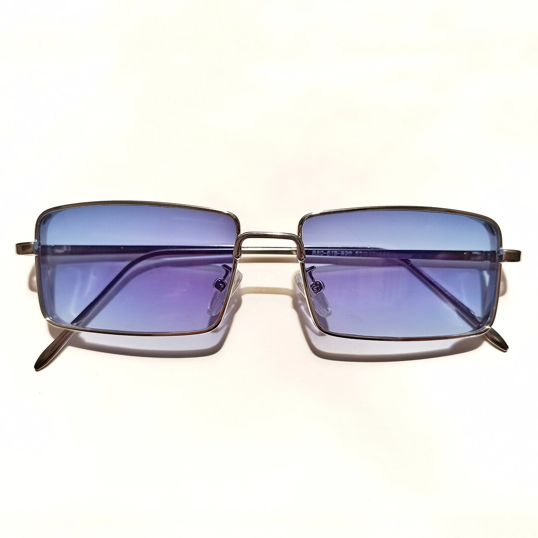 1970s Style Rectangle Metal Retro Handmade Vintage Sunglass - Etsy