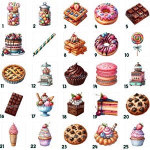 Sweets Clipart Cupcake Clipart Cake Clipart Donuts Clipart Dessert Clip ...