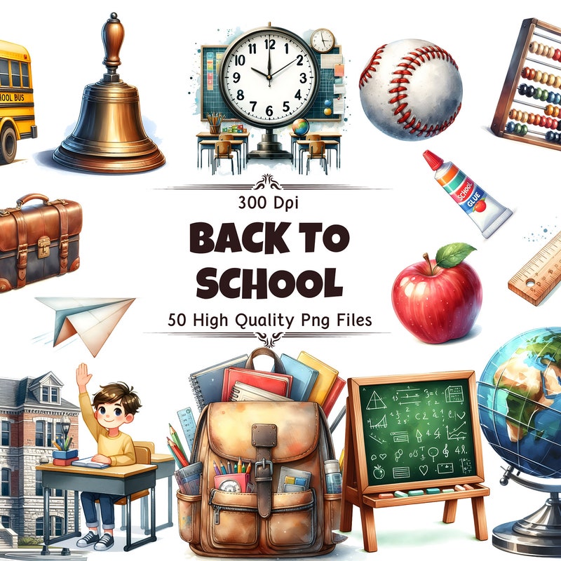 School Clipart - Etsy