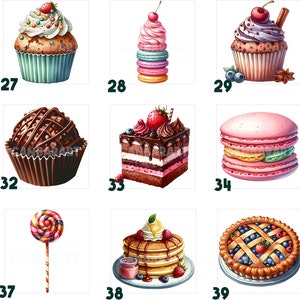 Sweets Clipart Cupcake Clipart Cake Clipart Donuts Clipart Dessert Clip ...